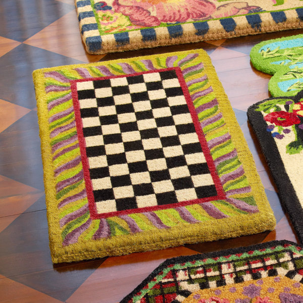 MacKenzie Childs Courtly Check® Entrance Mat & Reviews | Wayfair