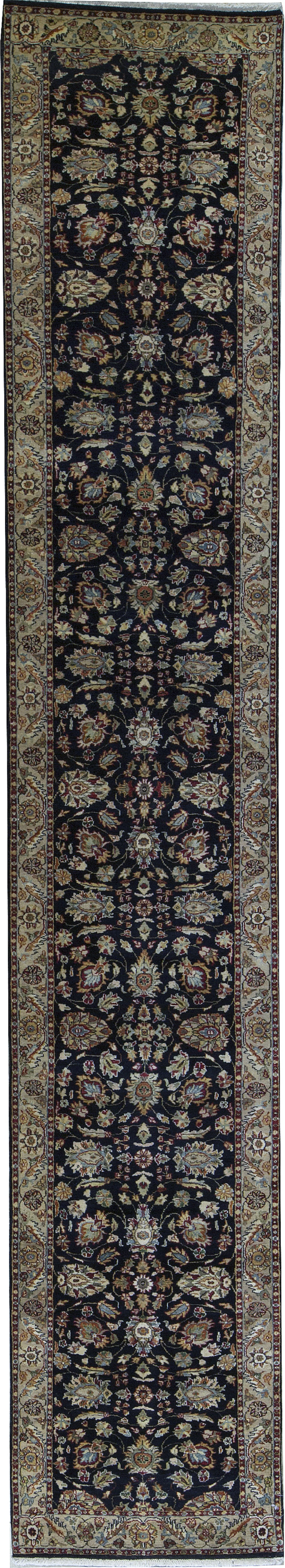 Bokara Rug Co., Inc. Hand-Knotted High-Quality Black and Brown Runner ...