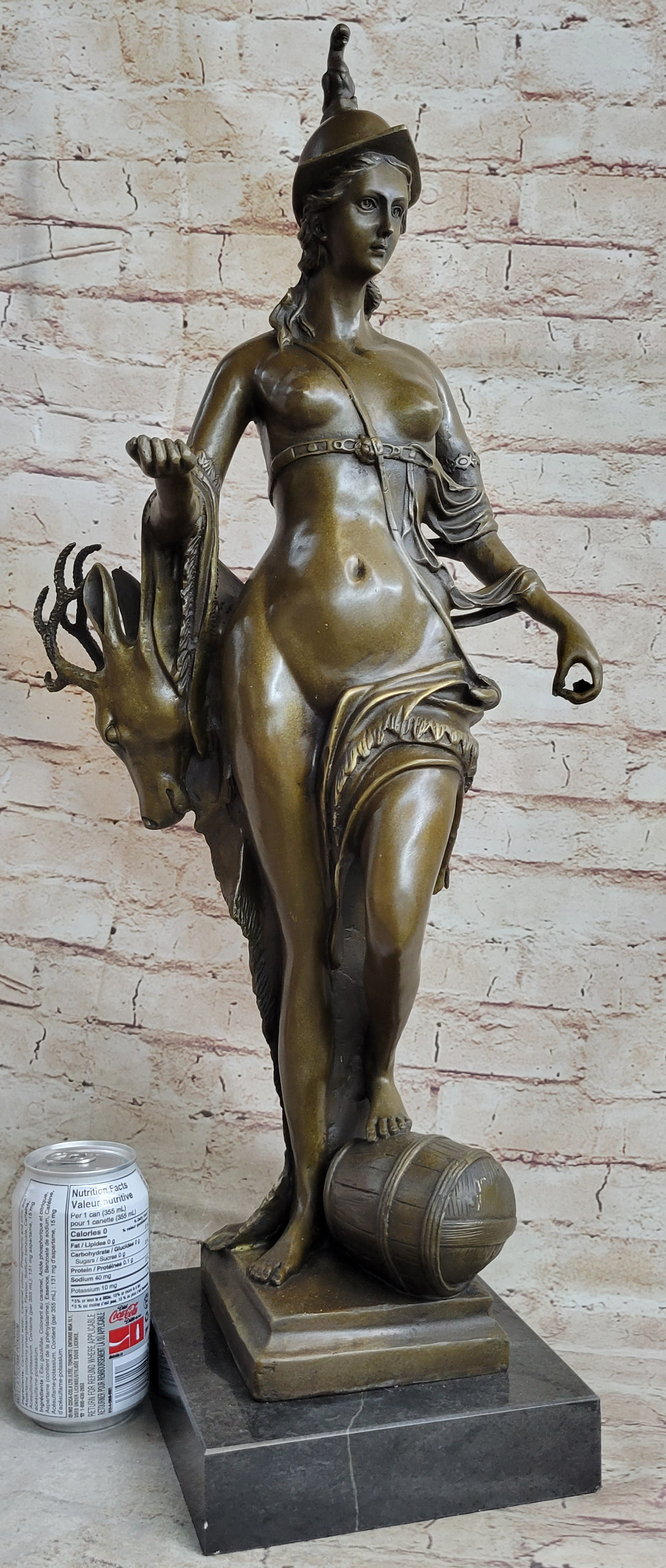 Charlton Home® The Allegory Of Bavaria By Gerhard Tellus Bavarica Nude Bronze Sculpture Statue ...