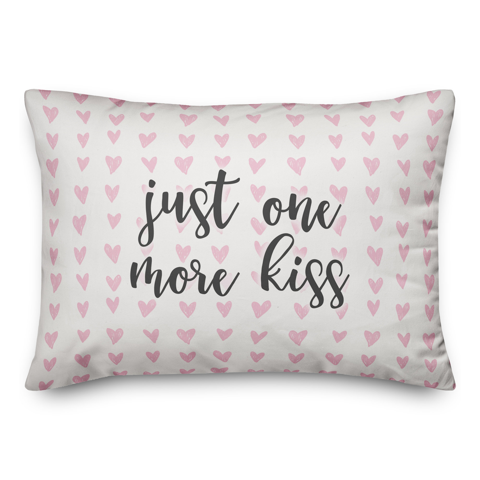 Designs Direct Creative Group Just Once More Kiss Throw Pillow | Wayfair