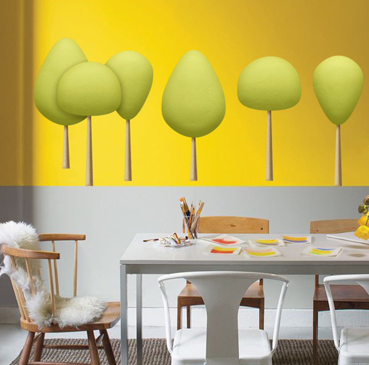 Corrigan Studio® Trees Wood Wall Decal | Wayfair