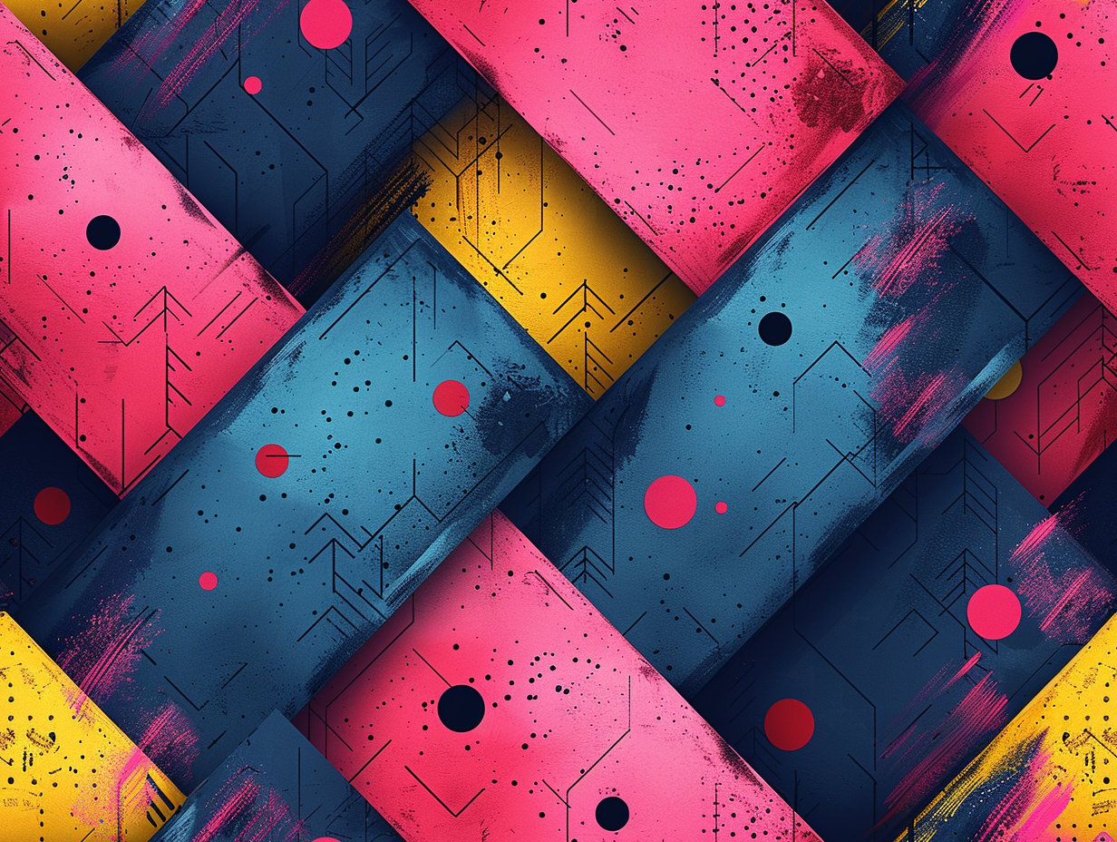 Rosdorf Park Abstract geometry Window Curtains Cool pattern Vibrant ...