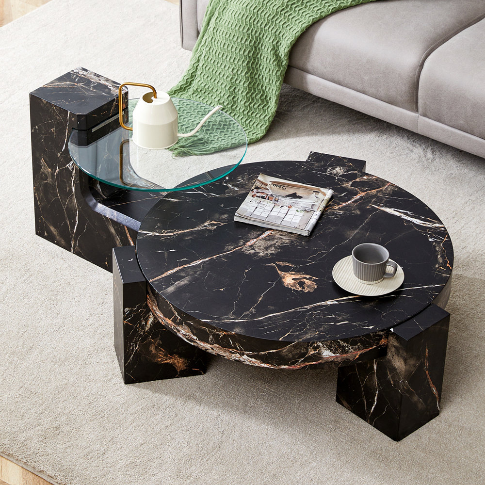 Ivy Bronx The detachable double-decker coffee table | Wayfair