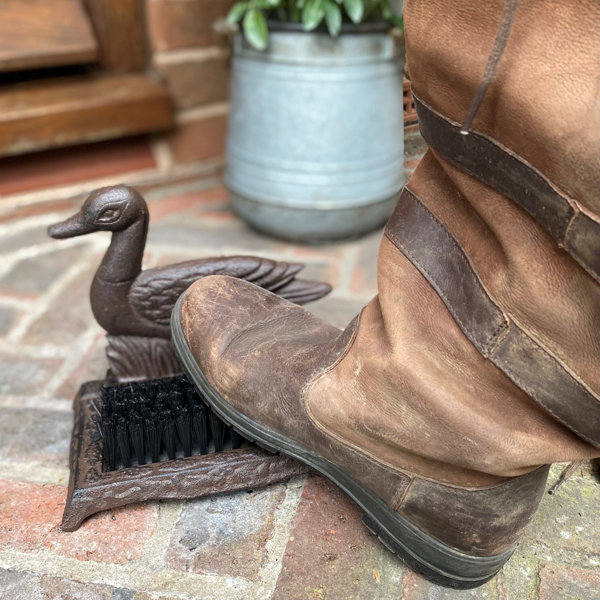 August Grove Magallanes Cast Iron Duck Boot Scraper | Wayfair.co.uk
