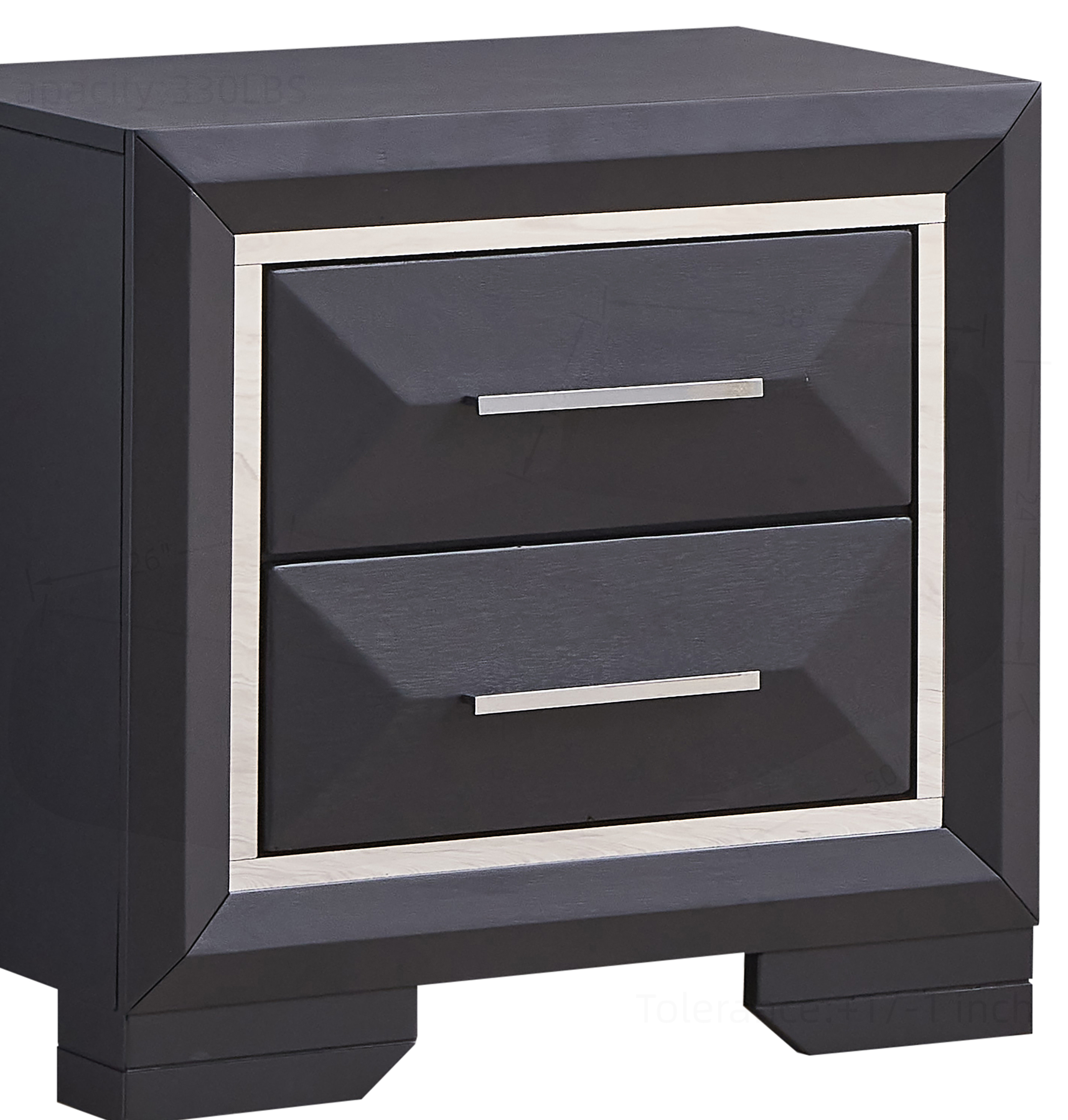 Latitude Run® Chic Nightstand with Practical Storage and Modern Appeal ...
