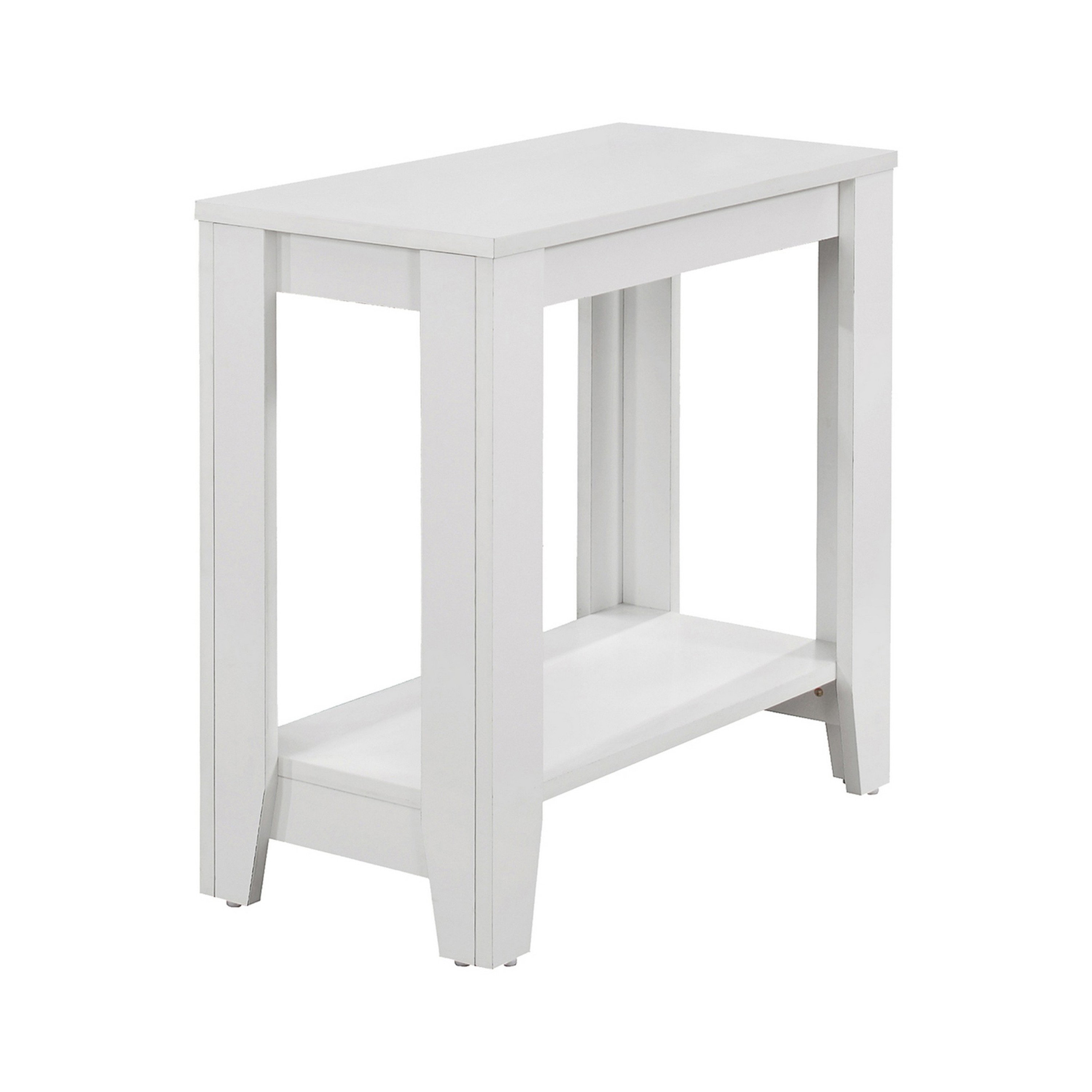 Benjara Vean Accent Table, 12X24 Inch Narrow Rectangular, Shelf | Wayfair
