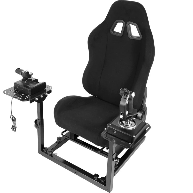 Anman Flight Simulation Cockpit Or Racing Wheel Stand With Seat Fit ...
