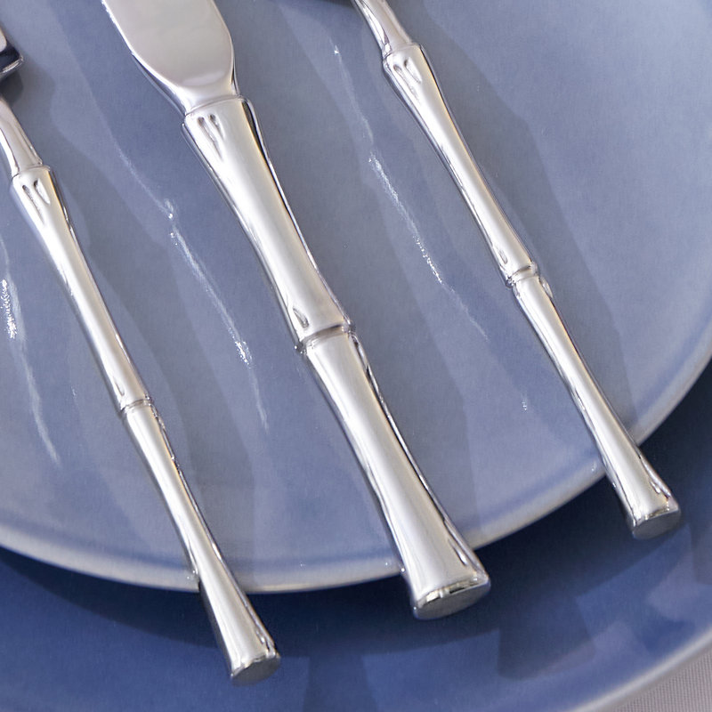 Godinger Silver Art Co Bamboo 18/10 Stainless 20 Piece Flatware Set ...