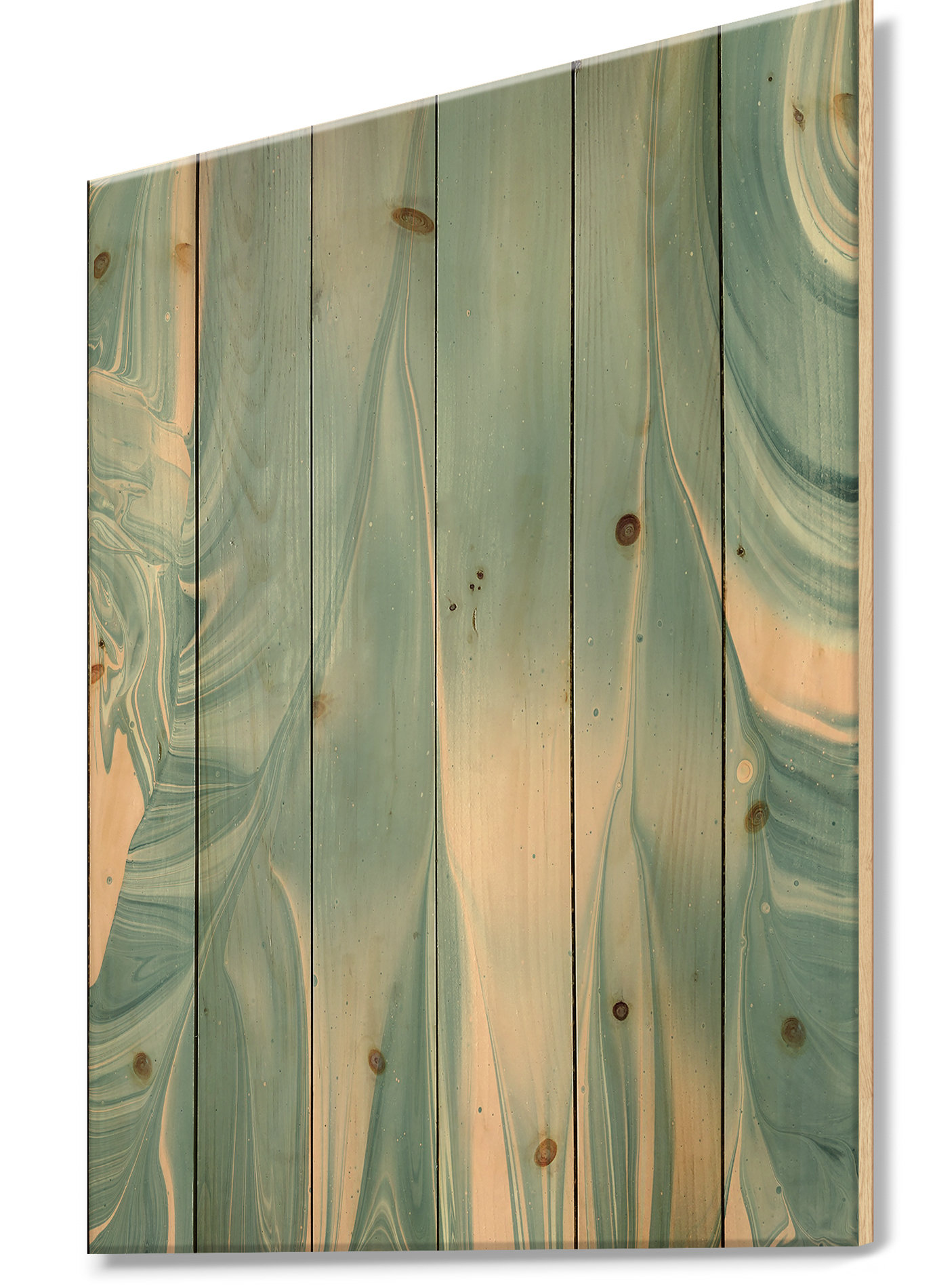 East Urban Home Abstract Water I - Modern Transitional Print on Natural ...