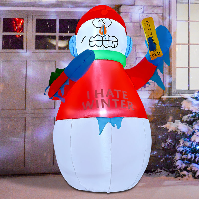 GOOSH Christmas Inflatable 6FT Snowman Inflatables Outdoor Decorations ...
