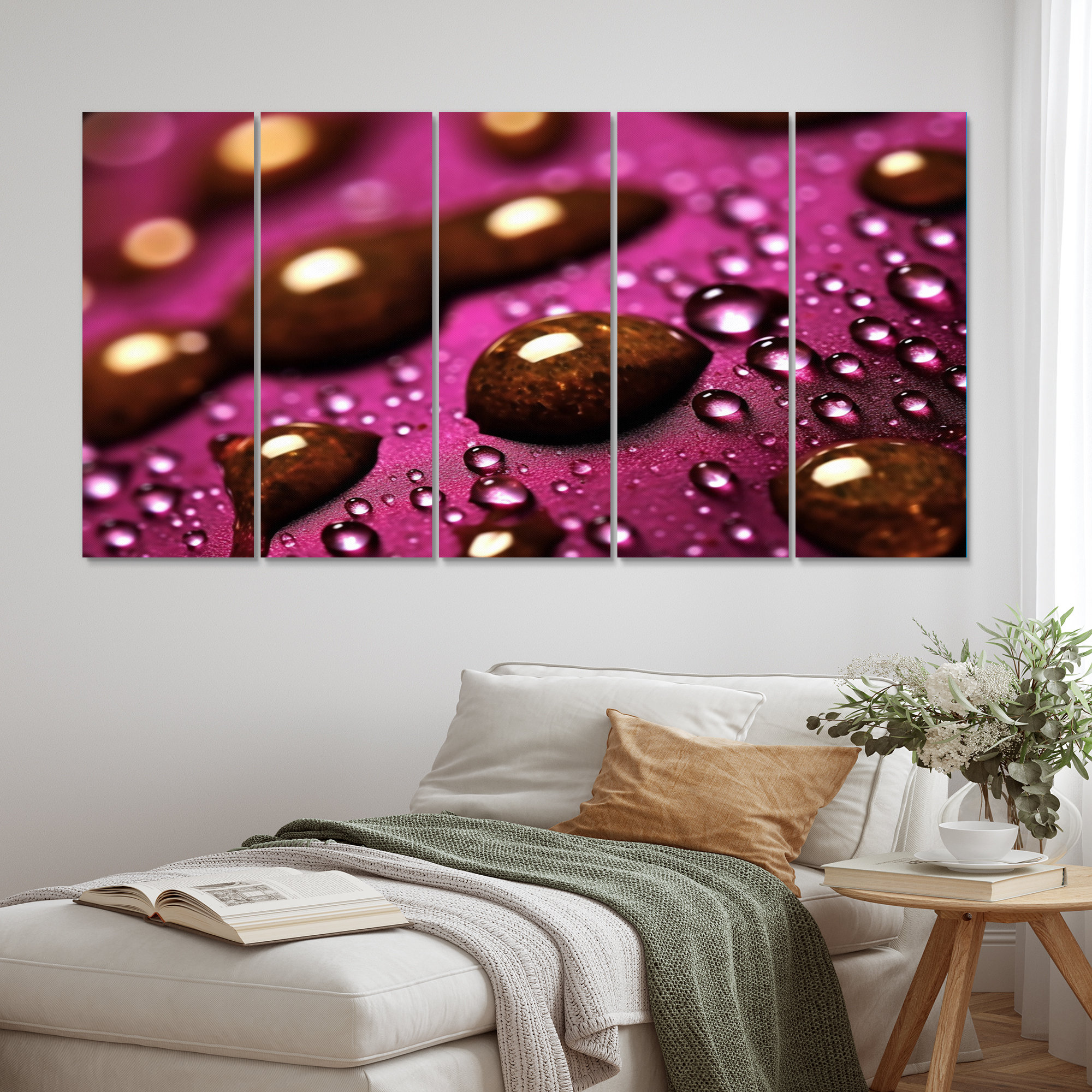 Ebern Designs Red Rose With Raindrops on Black II - Raindrops Metal ...