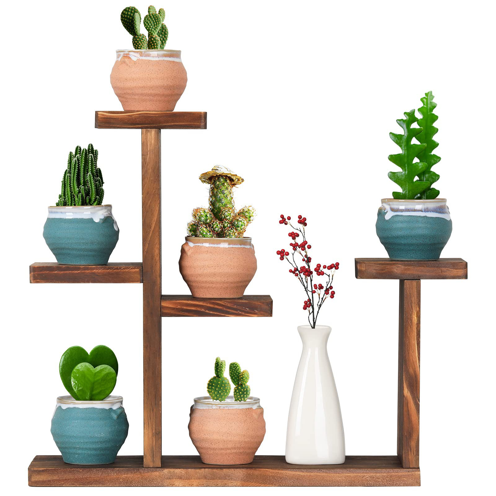 George Oliver 5 Tiers Wood Desktop Plant Stand | Wayfair
