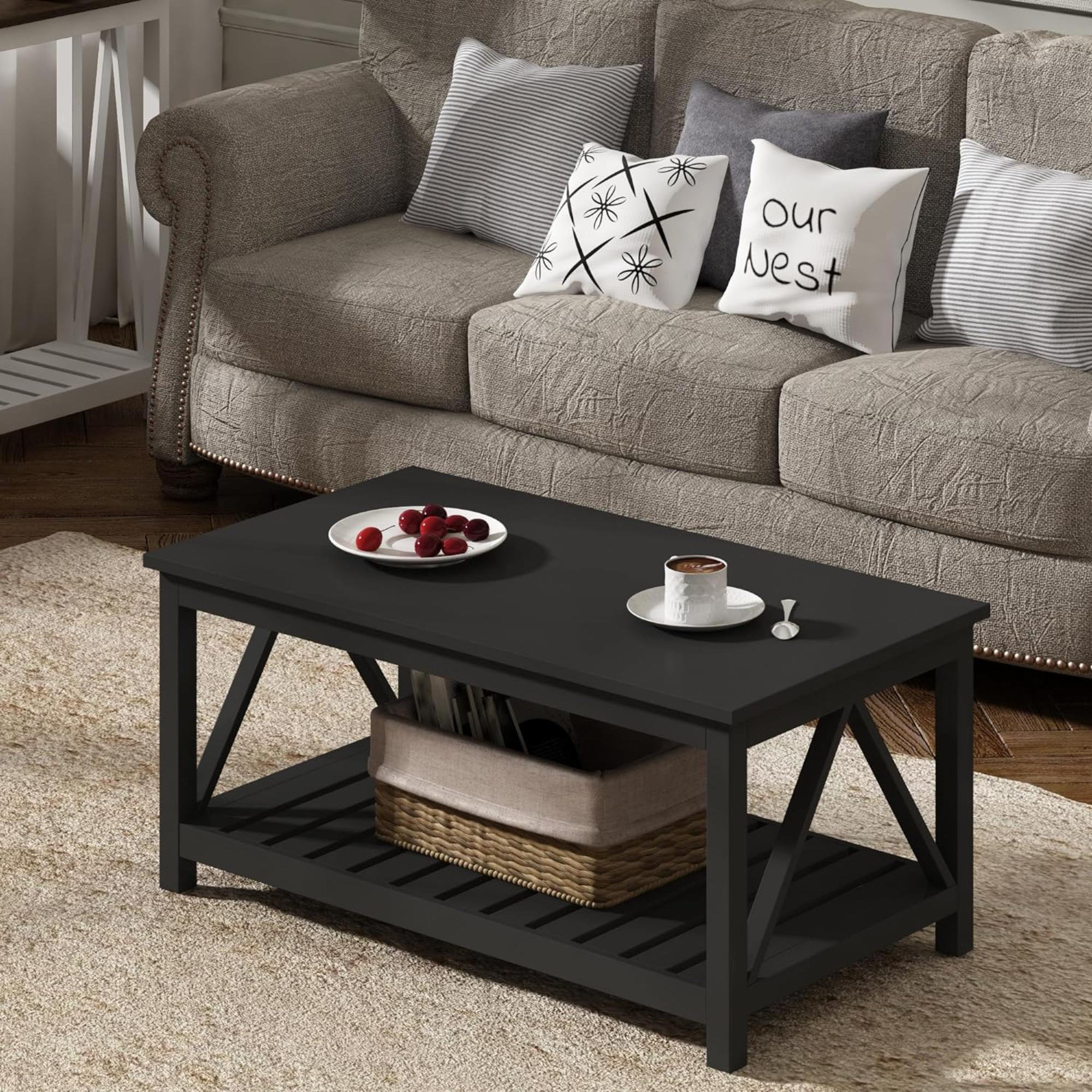 Lark Manor™ Maliah Solid Wood Top Single Coffee Table | Wayfair