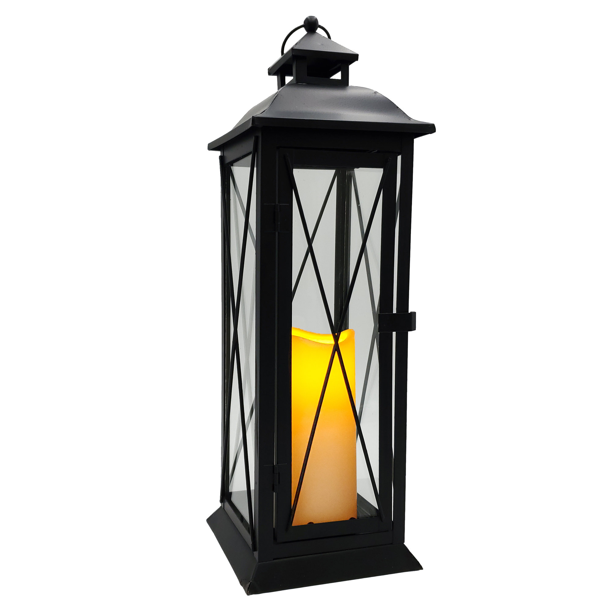 Red Barrel Studio® Metal Tabletop Lantern with Candle Included | Wayfair