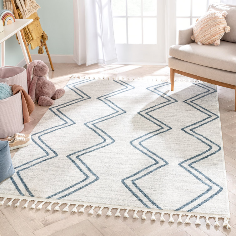 Well Woven Kennedy Blue/Ivory Children's Rug & Reviews | Wayfair.co.uk
