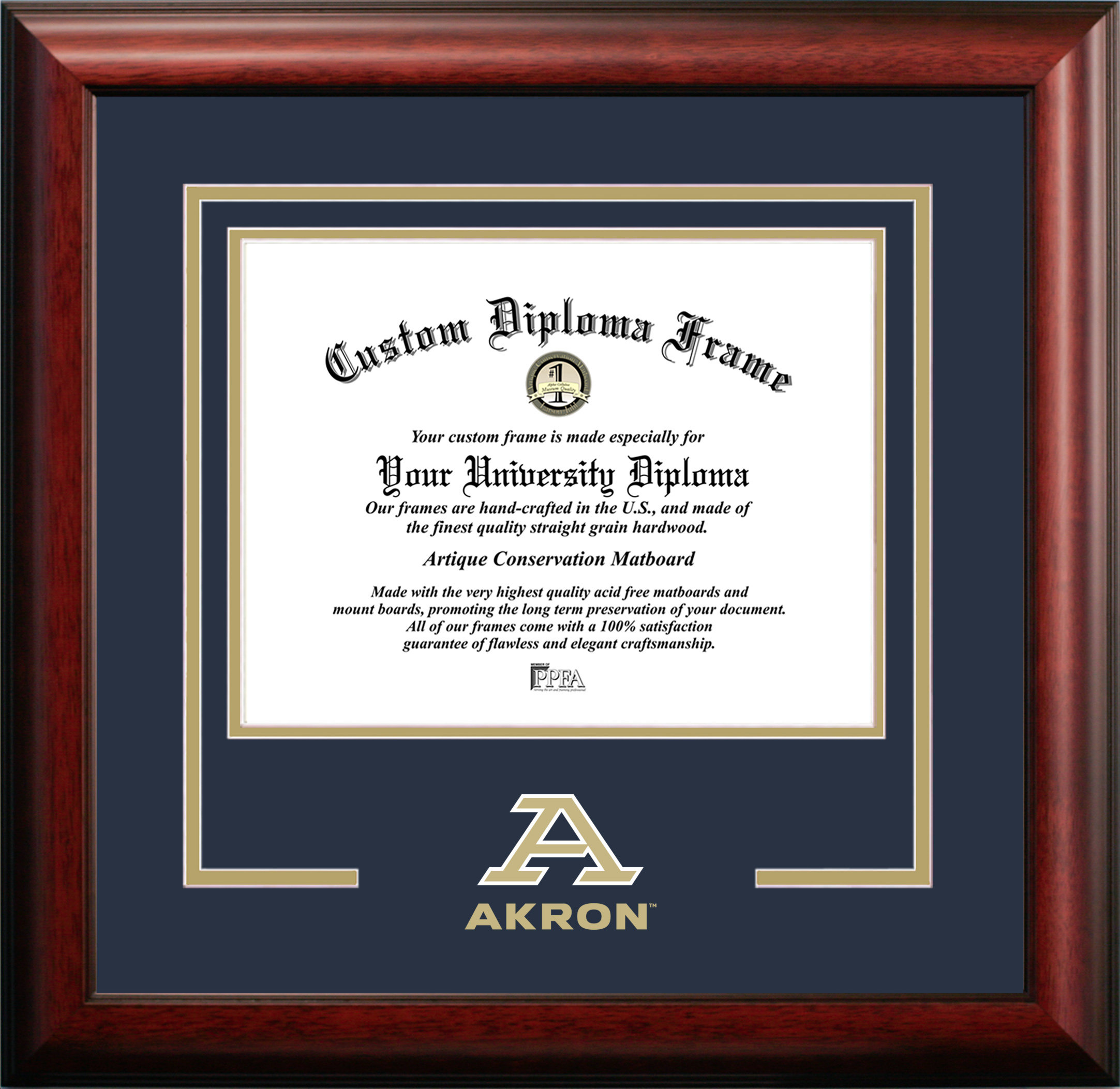 Campus Images NCAA Akron Zips Spirit Diploma Frame & Reviews | Wayfair
