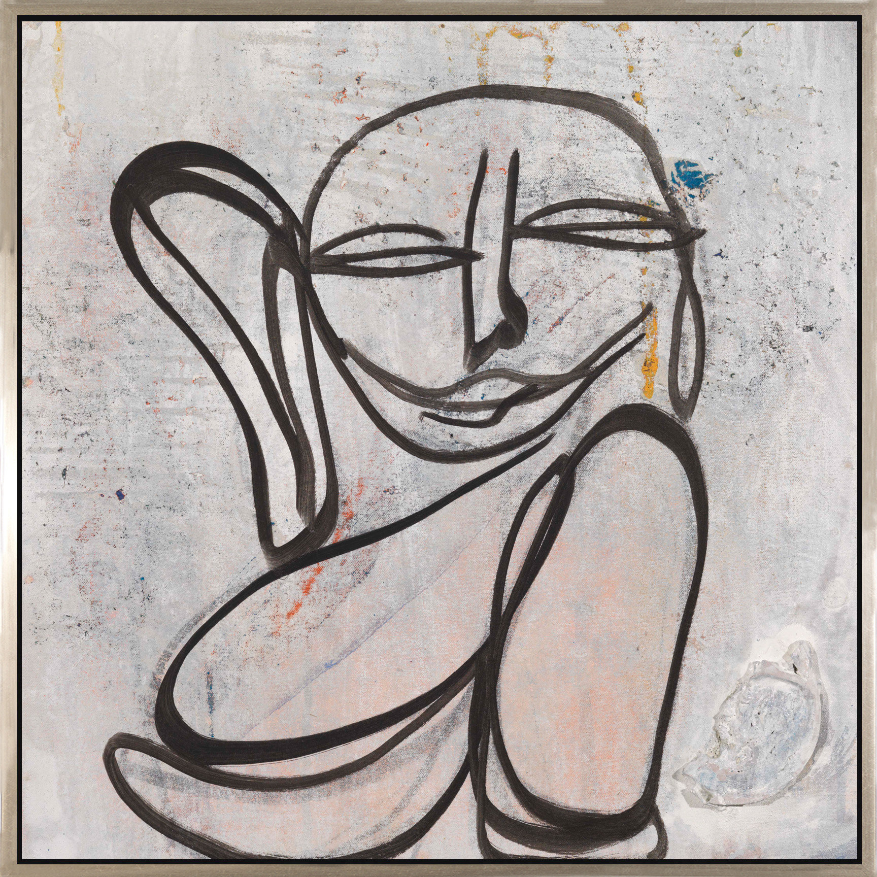 CHC Art, Inc. Faces of Life IV - Floater Frame Painting on Canvas ...