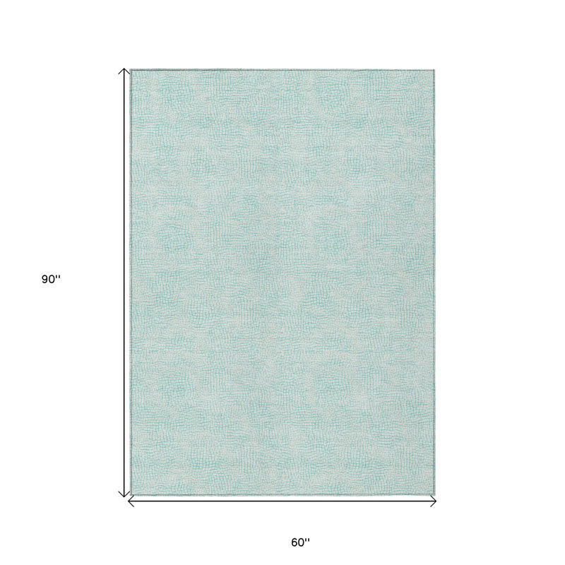 HomeRoots Rectangle Machine Woven Area Rug | Wayfair