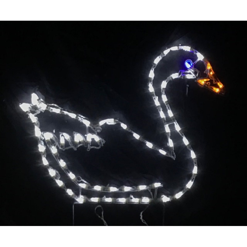 Lori's Lighted D'Lites Graceful Swan Spring Nautical Lighted Display ...
