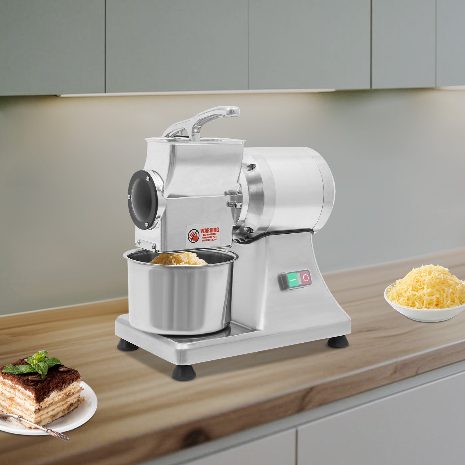 YYBUSHER 110V 550W Electric Stainless Steel Cheese Grating Machine ...