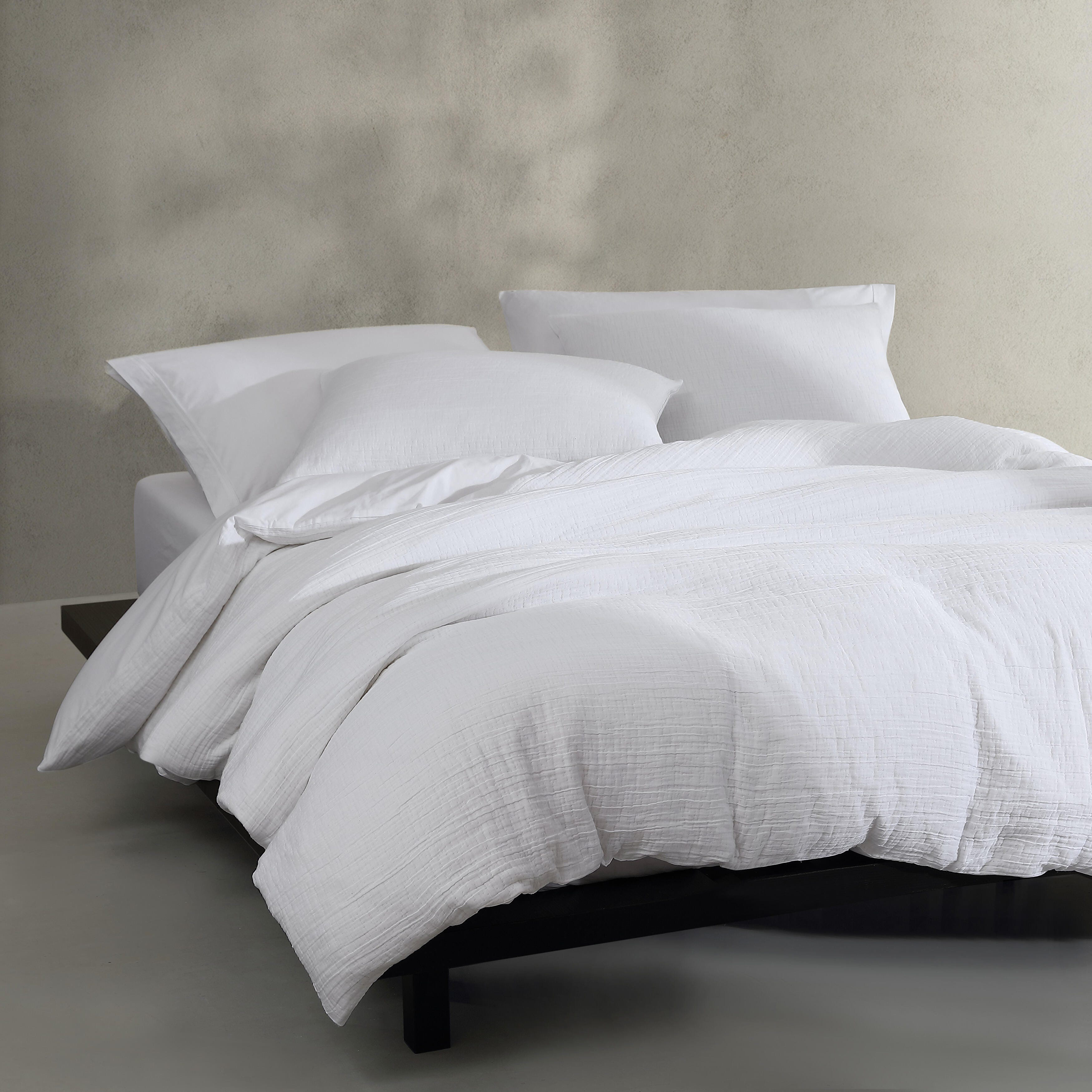 Calvin Klein Washed Texture Solid Cotton Comforter Set | Wayfair