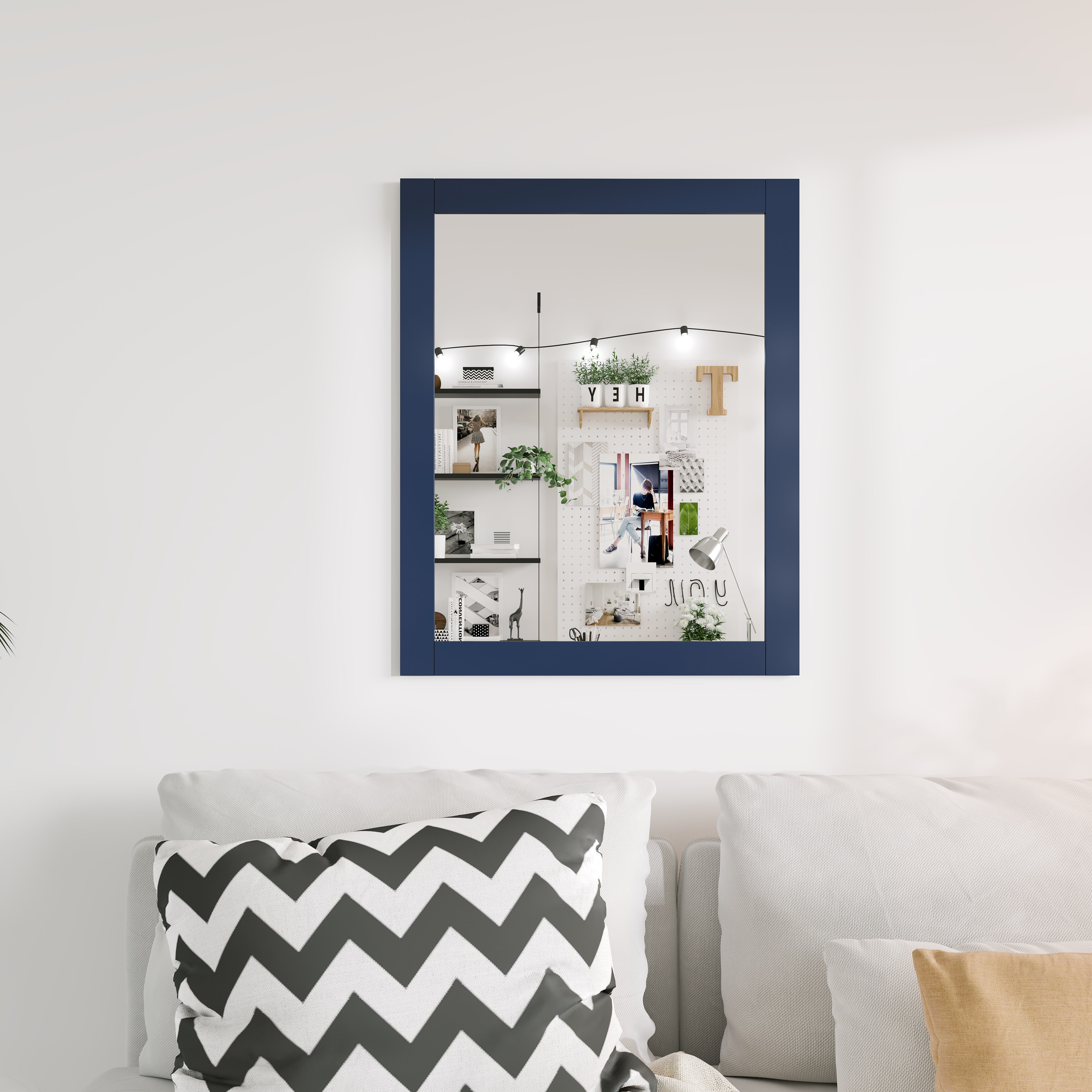 Eviva Manufactured Wood Wall Mirror | Perigold