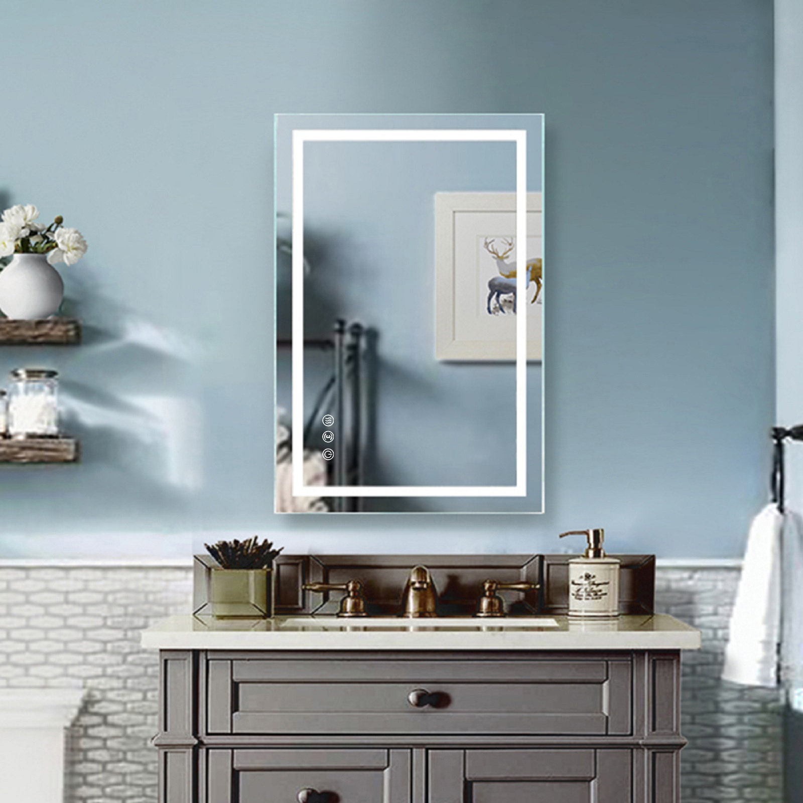 Ivy Bronx Emert Lighted Bathroom Mirror - Wayfair Canada
