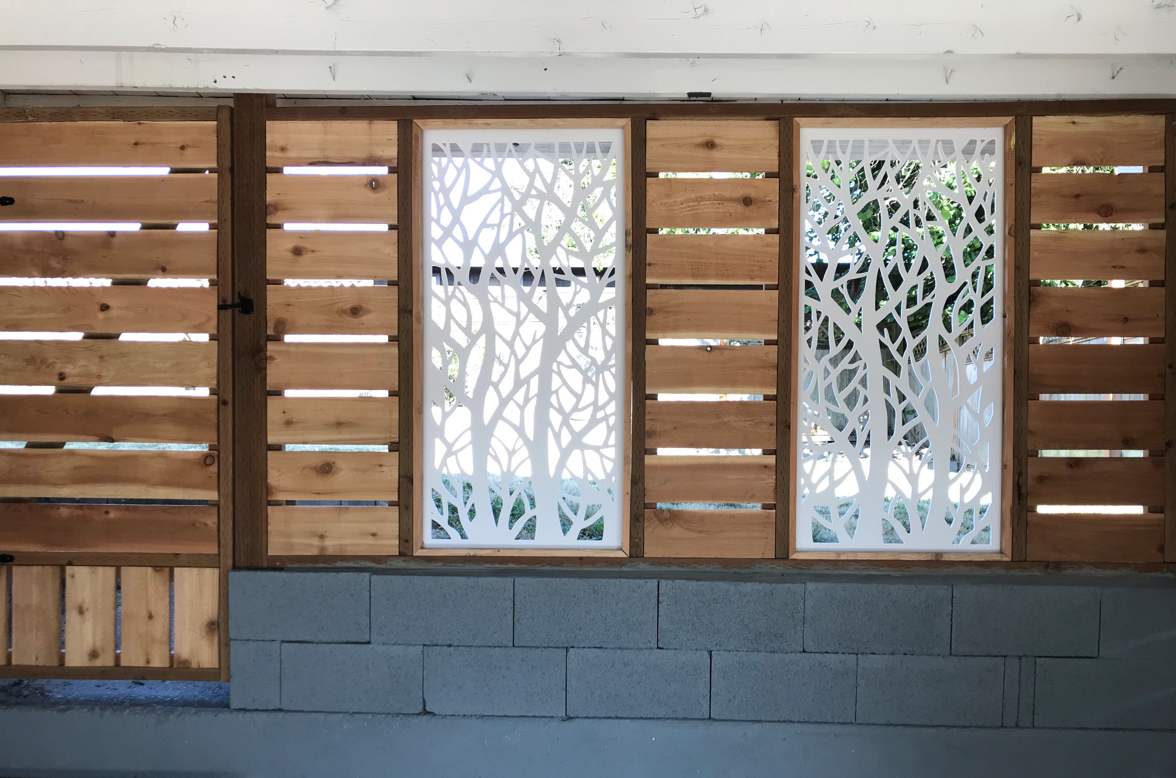 VIMA (Twin Tree) Decorative Wall Panel - 48"L x 24"W, White Color PVC ...