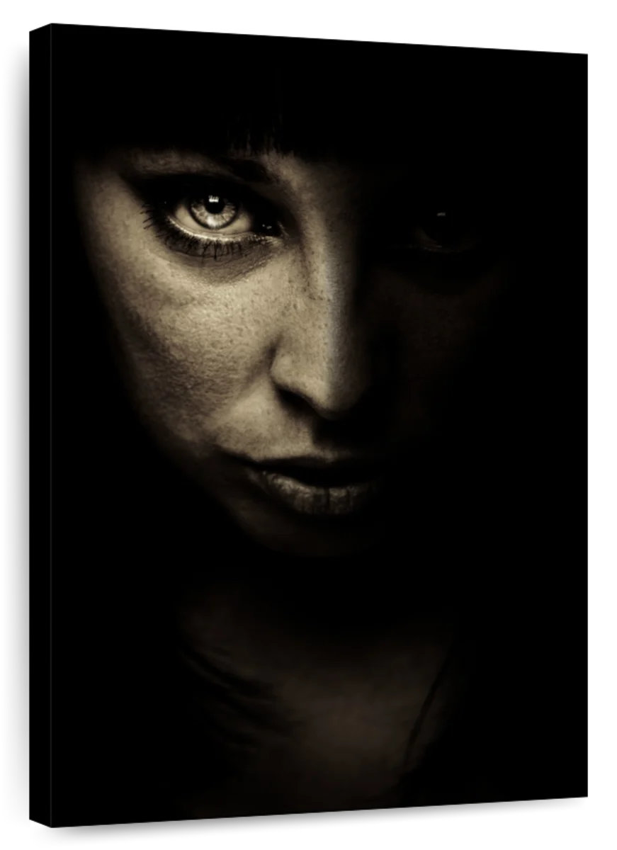 Trinx Creepy Female Portrait | Wayfair