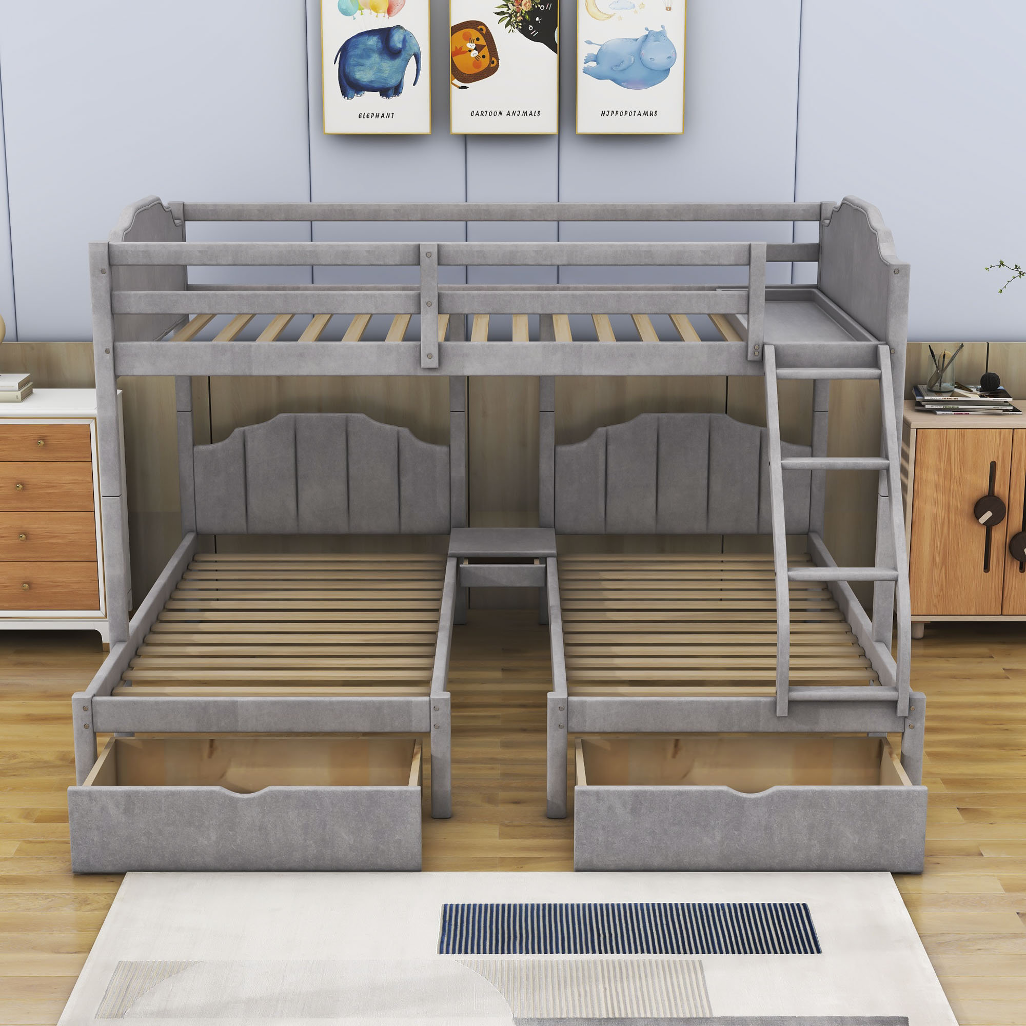Gemma Violet Breault 3 Drawer Bunk Bed by Gemma Violet | Wayfair