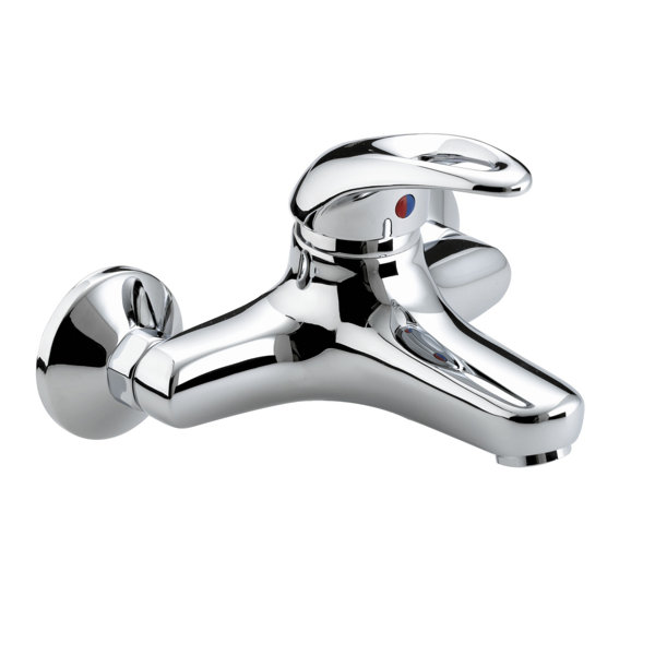 Bristan Java 1 Handle Wall Mounted Pillar Taps Bath Filler | Wayfair.co.uk