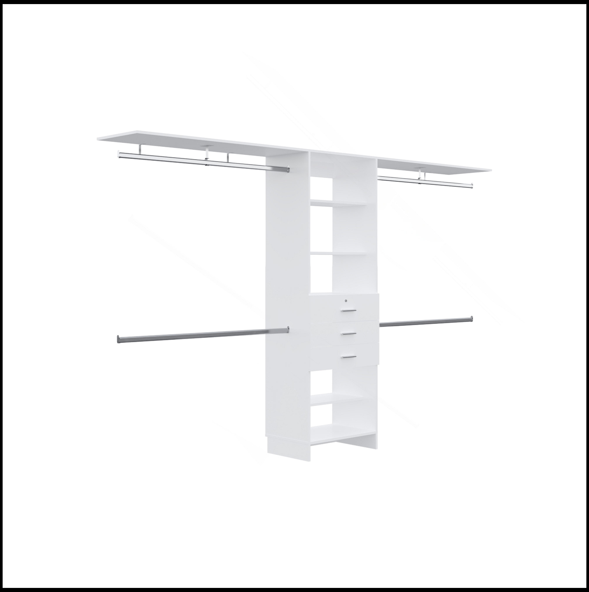 Rebrilliant Closet System, 3 Drawers, 5 Shelves - Wayfair Canada