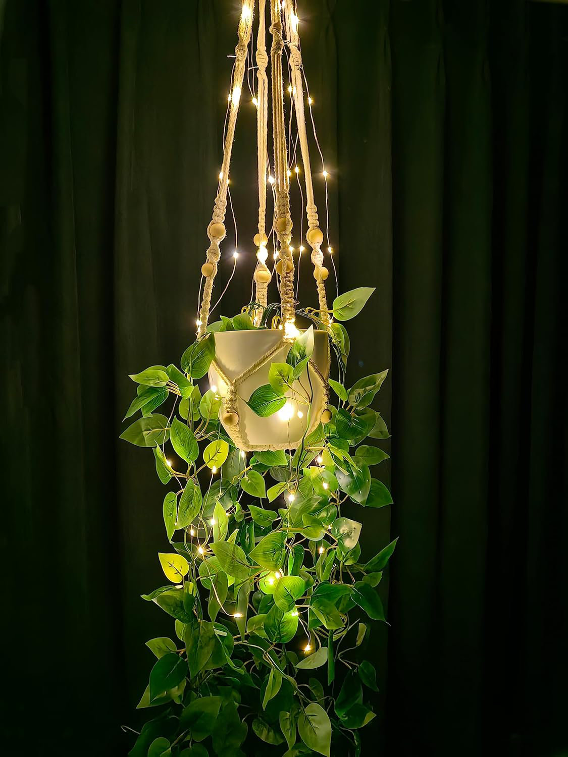 Dakota Fields Hanging Fake Plants With Lights & Reviews | Wayfair