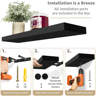 Sorbus Floating Shelves with Invisible Mounting Set of 4 & Reviews ...