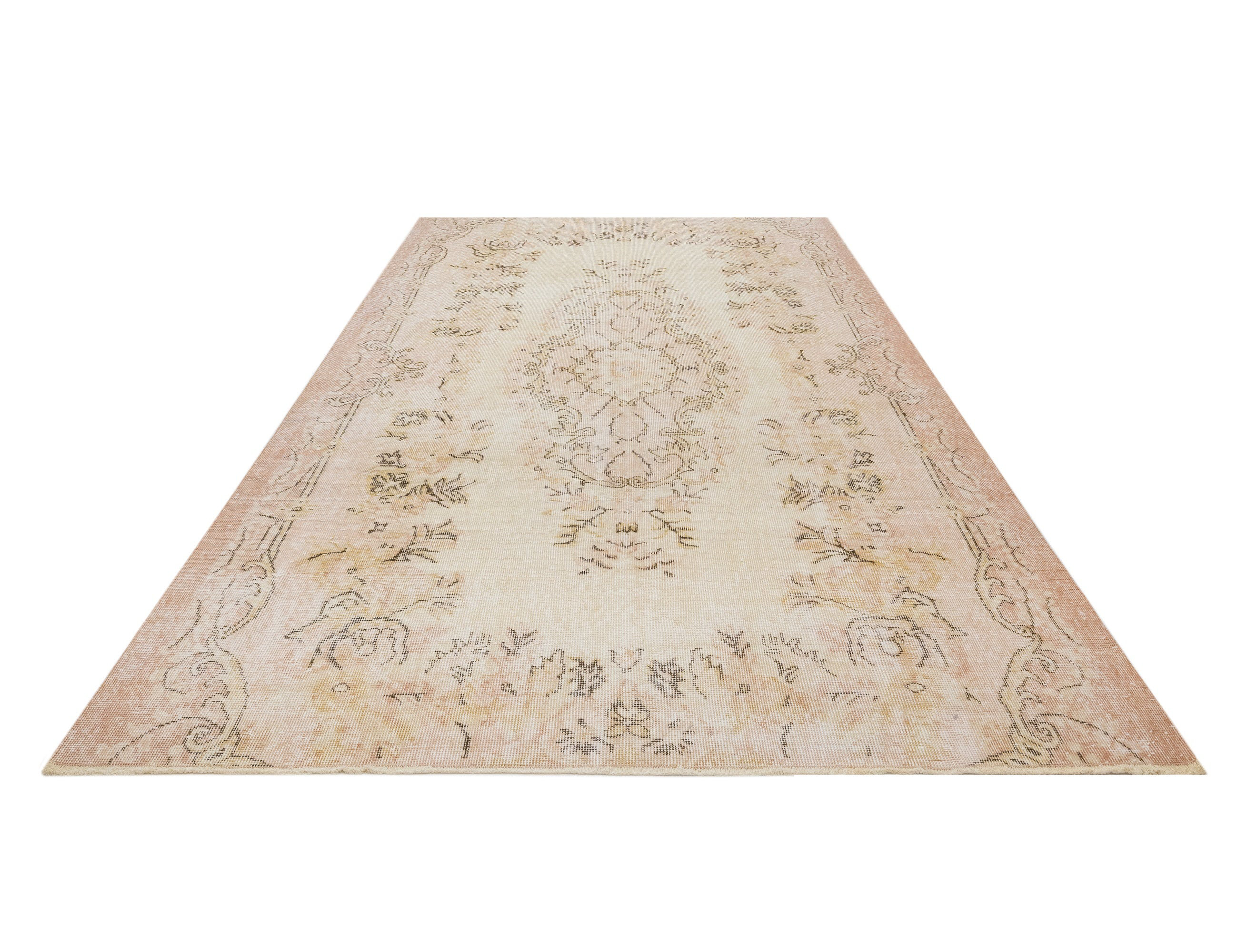 Lofy Vintage Cream Oriental Wool and Cotton Handmade Area Rug - Wayfair ...