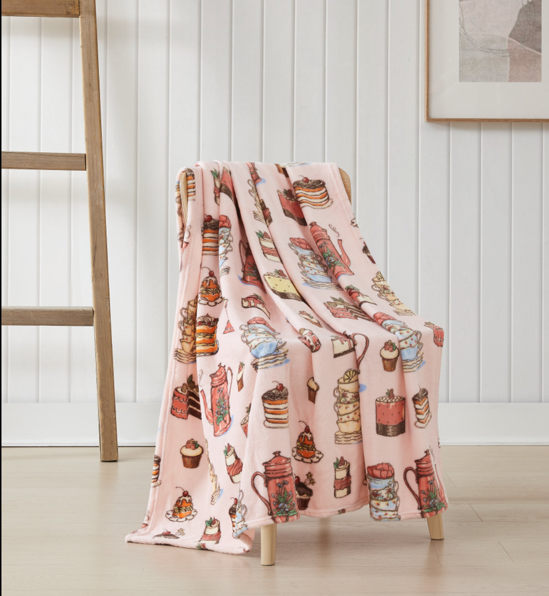 RT Designer's Collection Laura Floral Plush Throw 50" X 70" | Wayfair