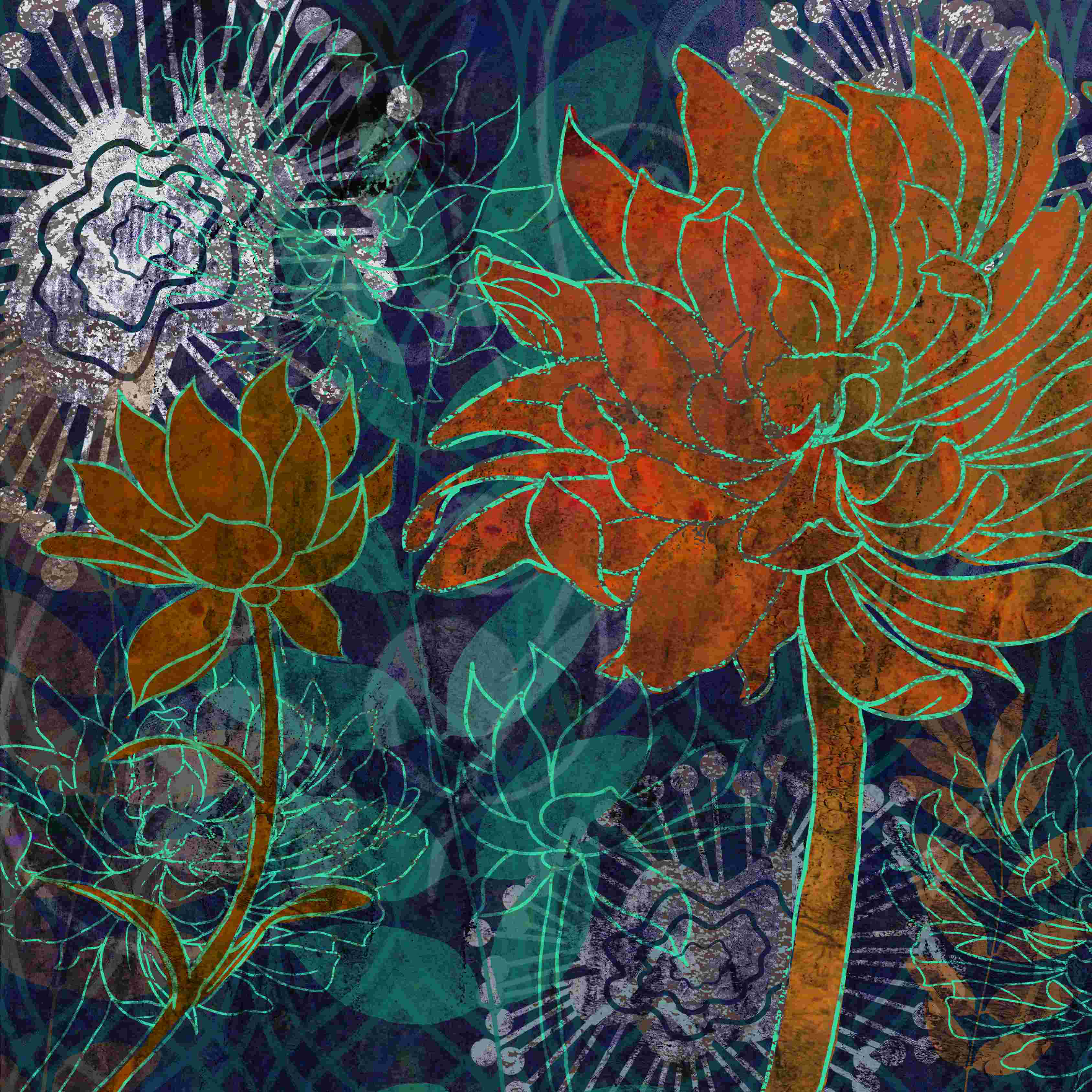 Winston Porter Ghostly Distressed Flowers | Wayfair