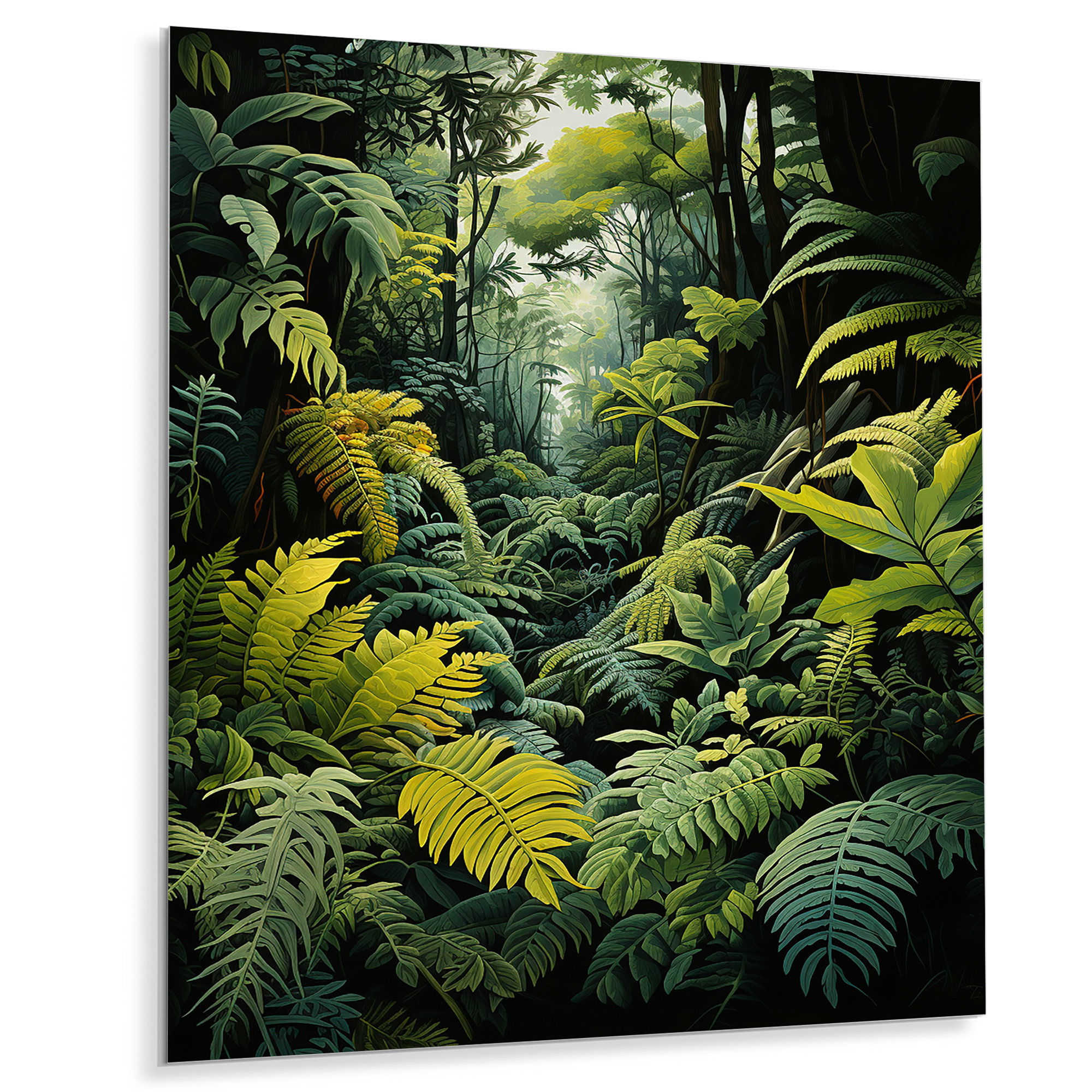 Millwood Pines Ferns Fern Forest I - Floral & Botanical Metal Wall Art ...