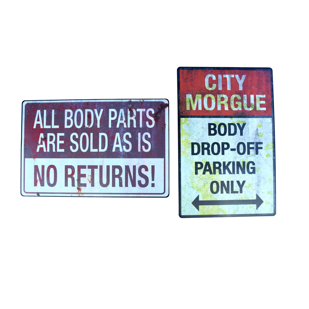 The Holiday Aisle® 2 Piece Funny City Morgue Body Part Haunted House ...