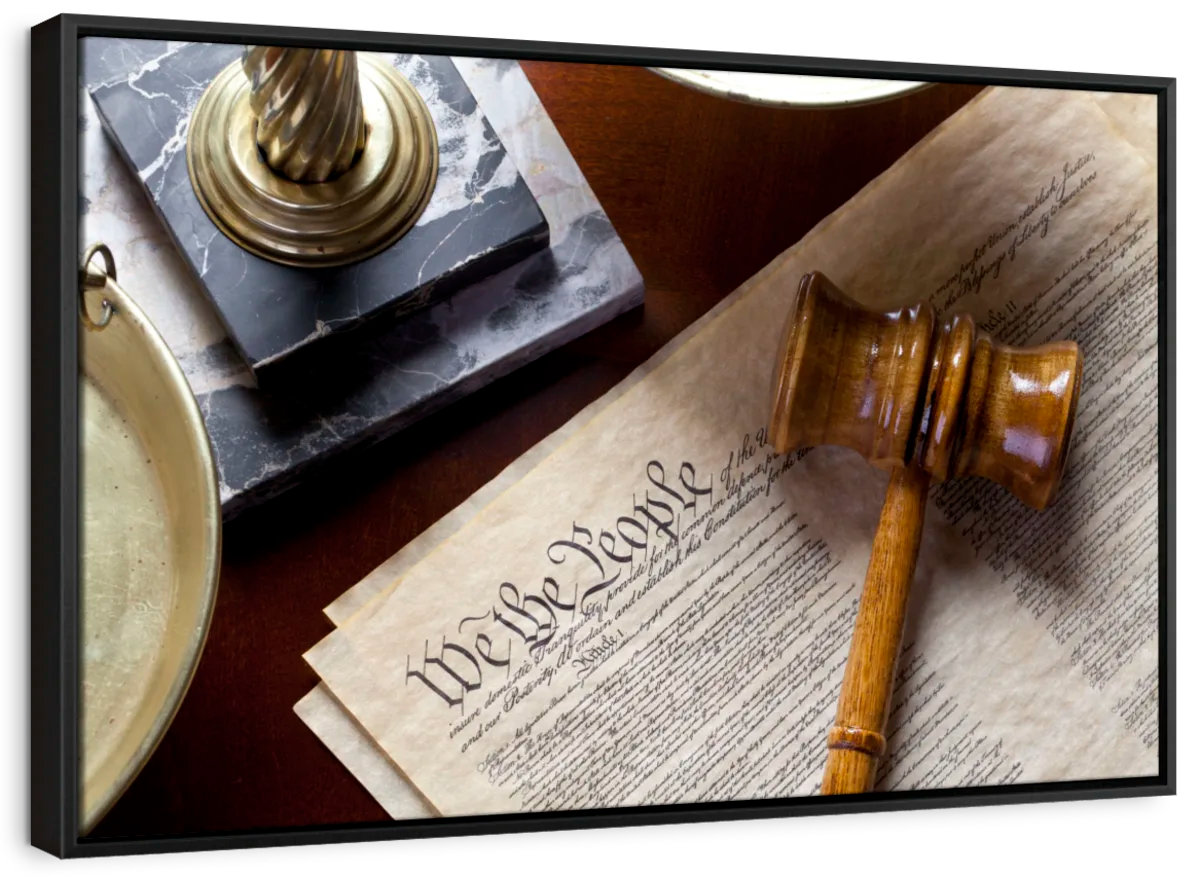 Latitude Run® Justice And Constitution Canvas Print | Wayfair