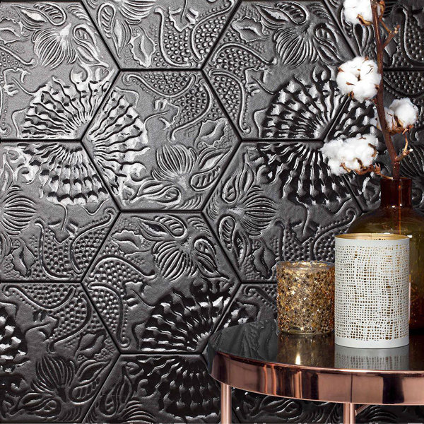 Merola Tile Gaudi Hex 9" x 10" Porcelain Patterned Wall & Floor Tile ...