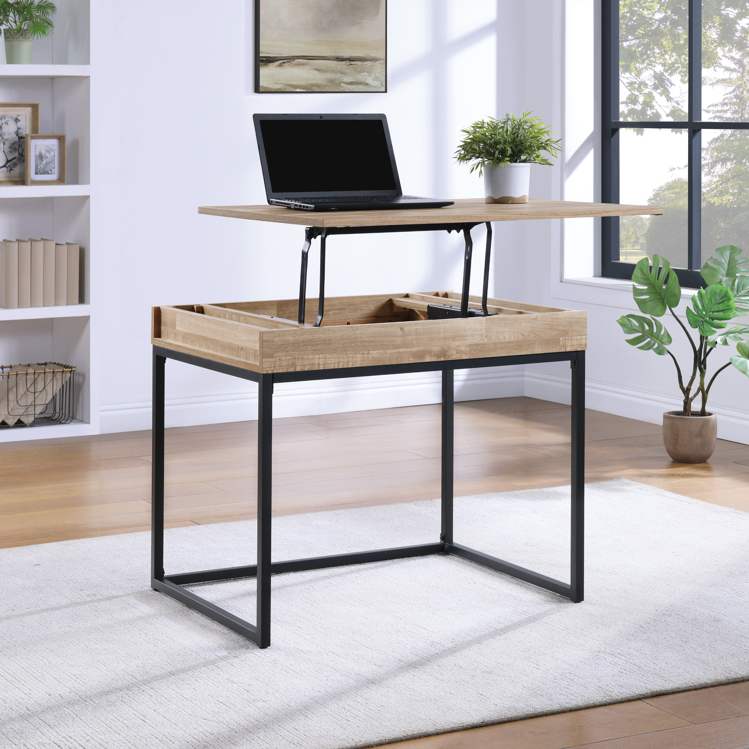17 Stories 36" Sit/Stand Writing Desk | Wayfair