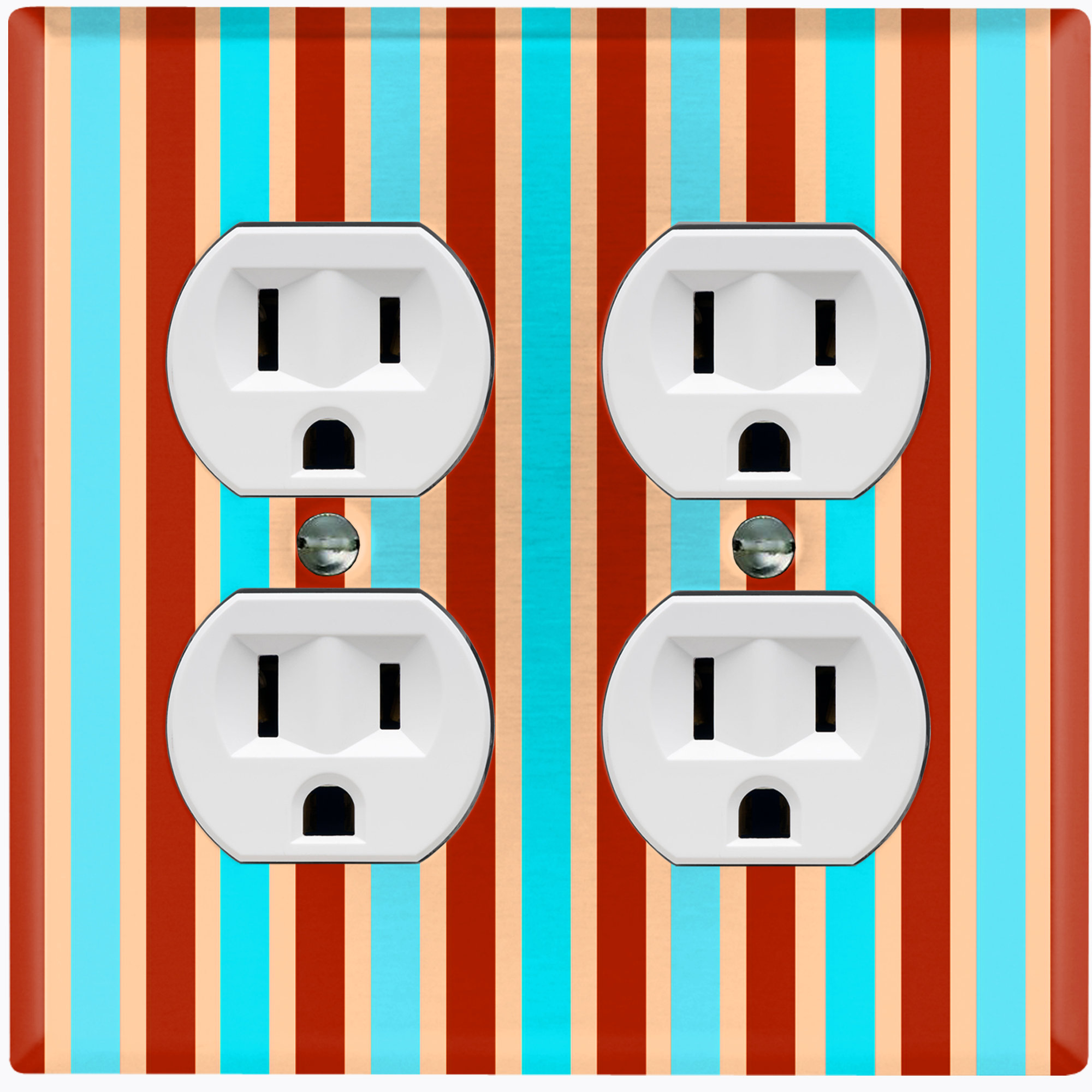 WorldAcc Wallpaper 2-Gang Duplex Outlet Wall Plate | Wayfair