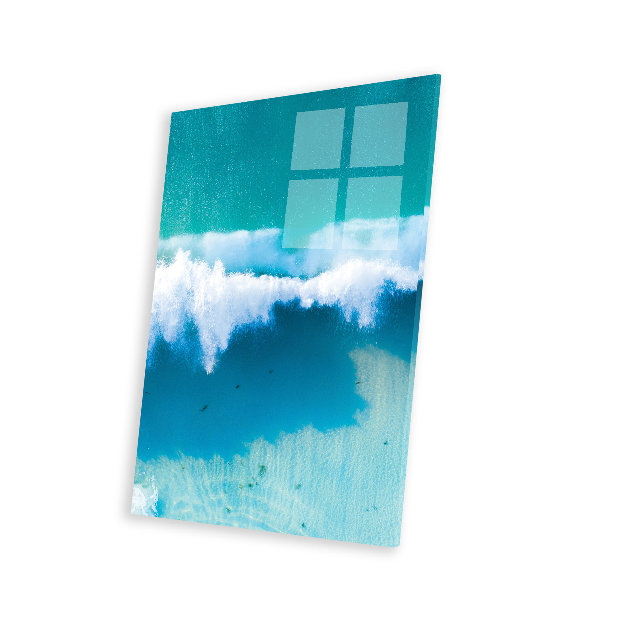 Highland Dunes Turqoise Waves On Plastic / Acrylic by Jaxon Roberts ...
