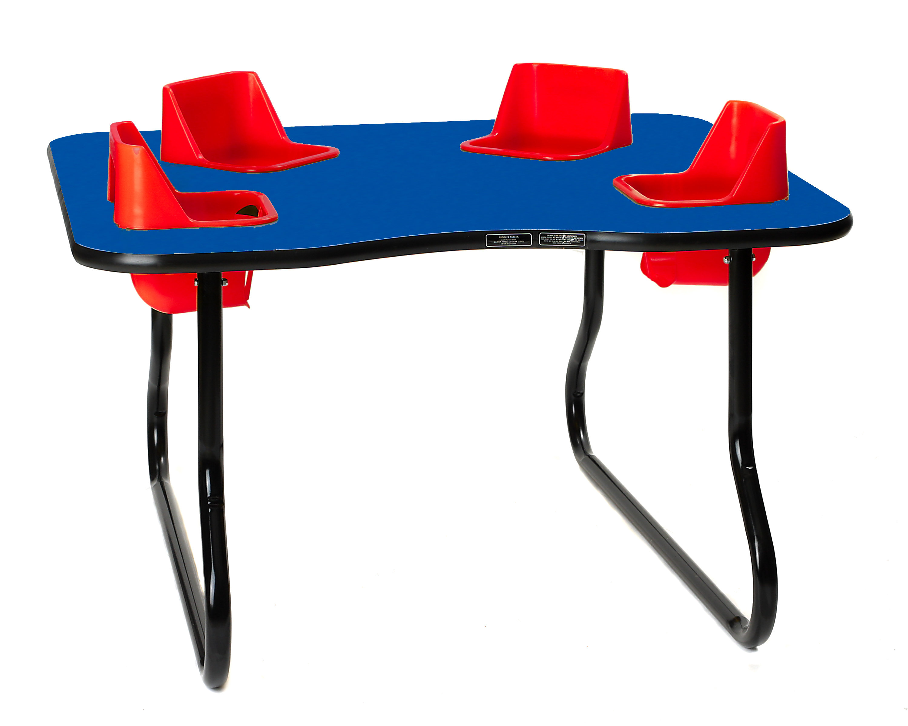 Toddler Tables Kid's 4 Seat Activity/Feeding Table & Reviews | Wayfair