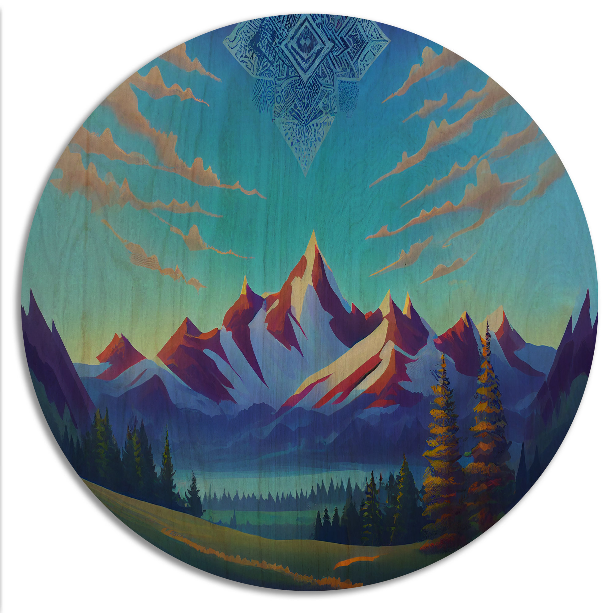 Millwood Pines Mandala in the Sky Above the Valley - Landscape ...