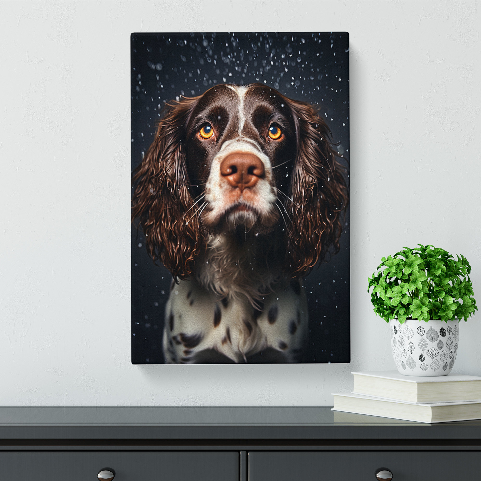 Marlow Home Co. English Springer Spaniel Dadaism - No Frame Art Prints ...