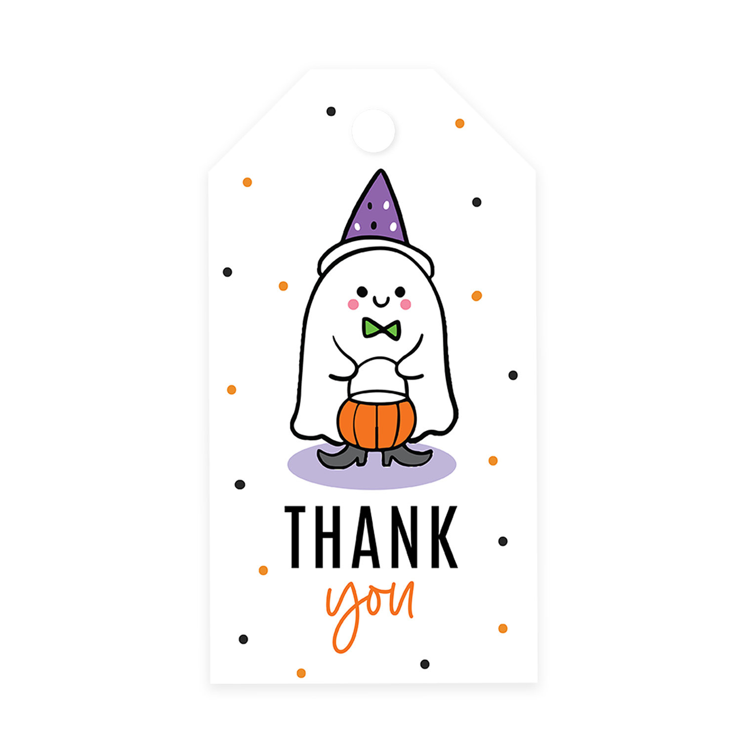 Koyal Wholesale 100-Pack Cute Ghost Halloween Gift Tags With String ...