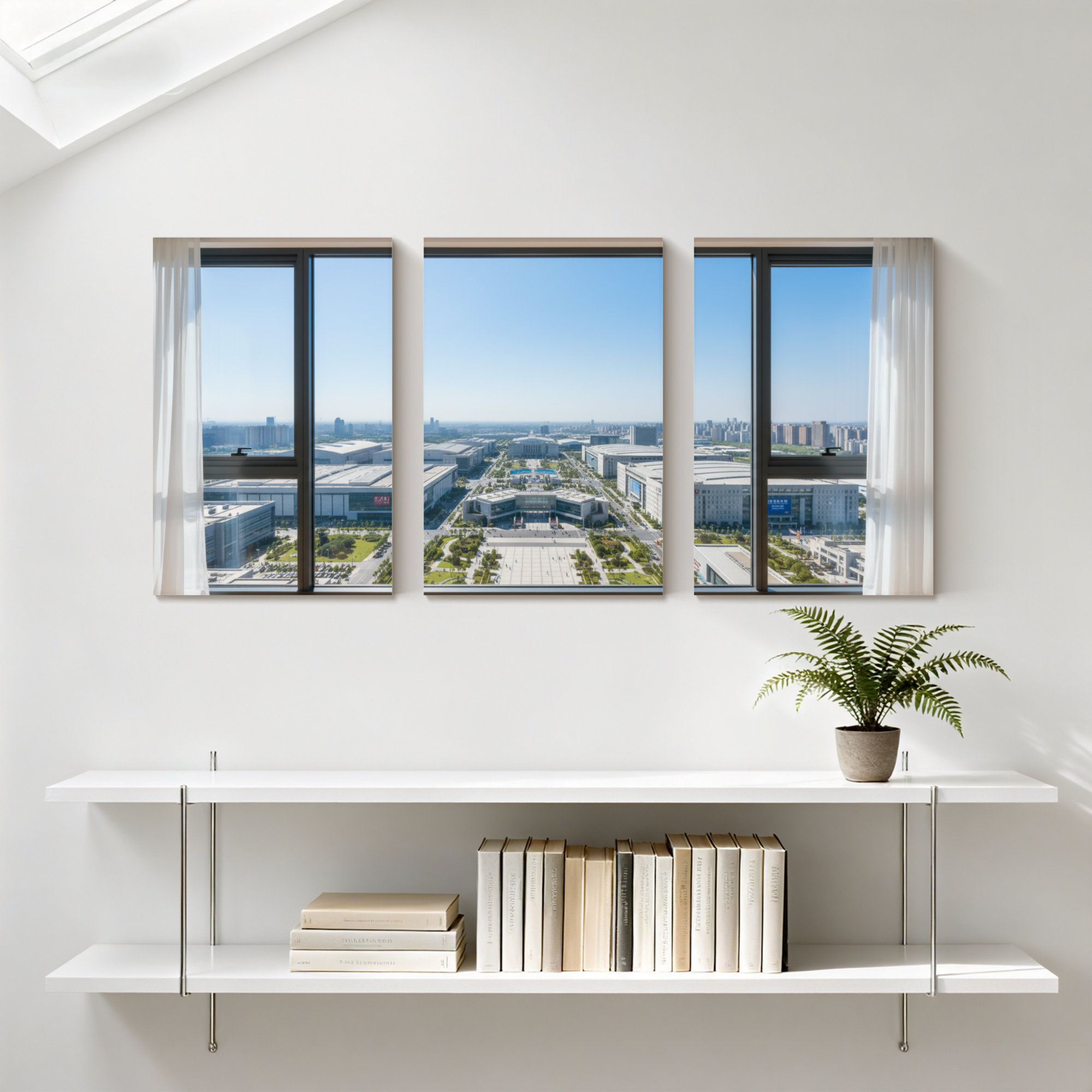 Ophelia & Co. Scenic &Cityscapes Modern Cityscape Panoramic View Window ...