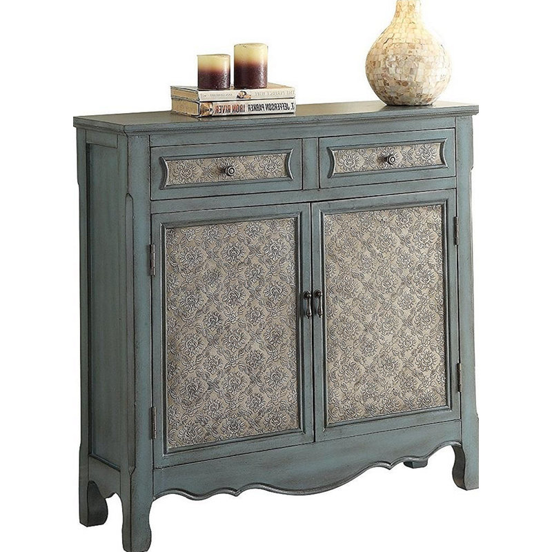 Ophelia & Co. Sophina 36.11" Solid Wood Console Table Entryway Cabinet ...